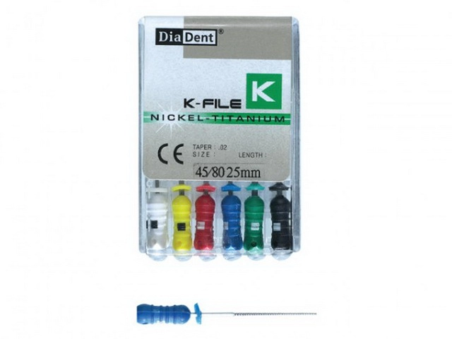 K-File NiTi 21mm 45-80 Diadent - Pro Dent Shop